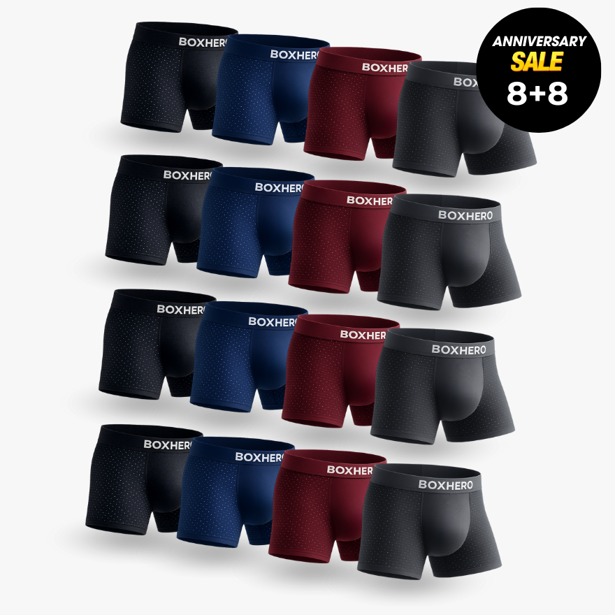 16-PACK BOXHERO BAMBOO FIBRE BOXER SHORTS 1.0